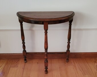 Antique Half Moon Console Table - Etsy