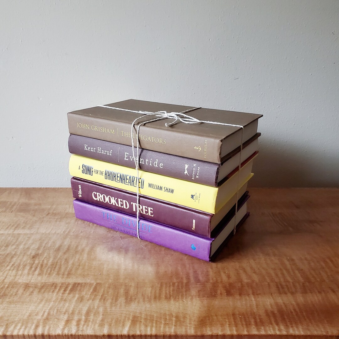 Vintage Book Stack, Instant Book Collection, Mixed Shades of Books - Etsy