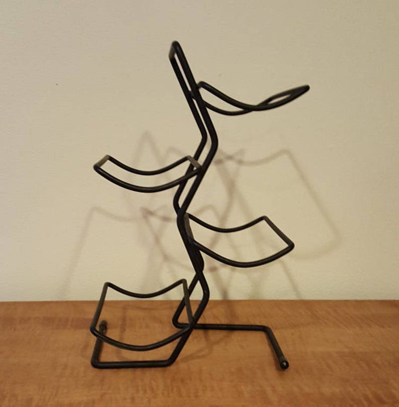 Vintage Wine Rack Metal Wine Rack Small Holds 4 Bottles | Etsy