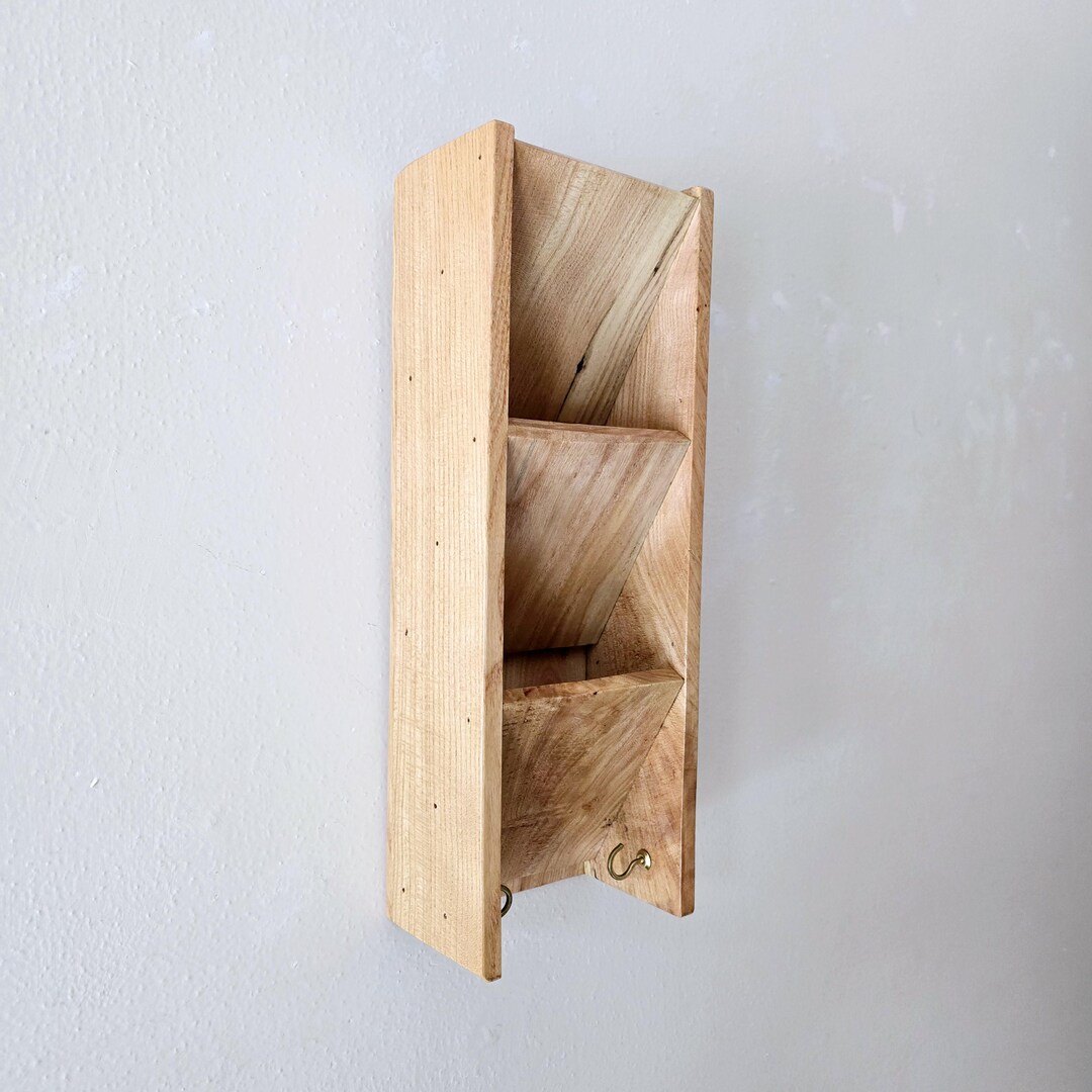 Letter Mail Holder Wall Organizer Custom Made Office Filer Entryway ...