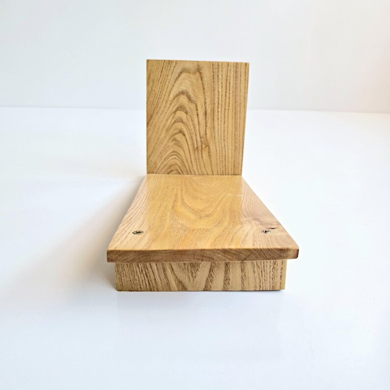 Handcrafted Slanted Wood Book Rack Shelf /details in Description - Etsy