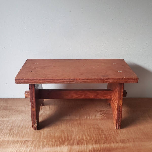 Primitive Wooden Stool - Etsy