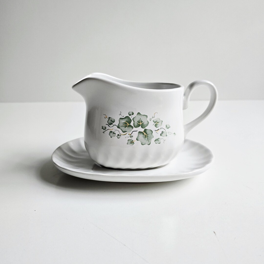 Corelle Callaway Ivy Gravy Boat and Underplate Vintage Corelle ...