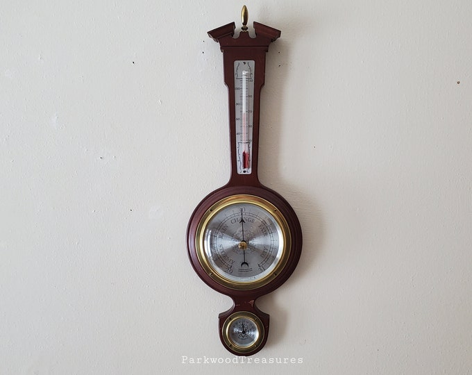 Vintage Working Barometer, Weather Station, Taylor, Temperature ...