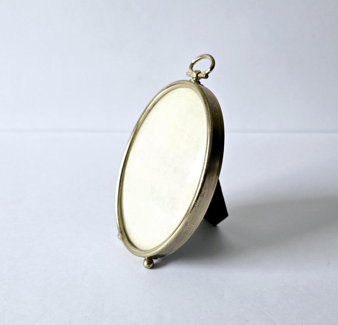 3" X 4" Oval Gold Metal Photo Frame Vintage Oval 3x4 Frame - Etsy