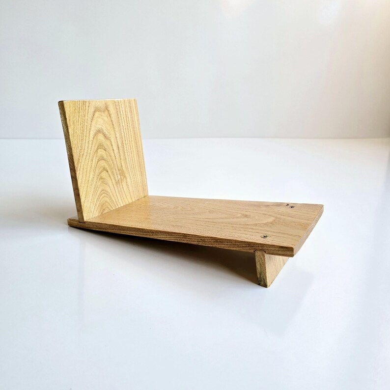 Handcrafted Slanted Wood Book Rack Shelf /details in Description - Etsy