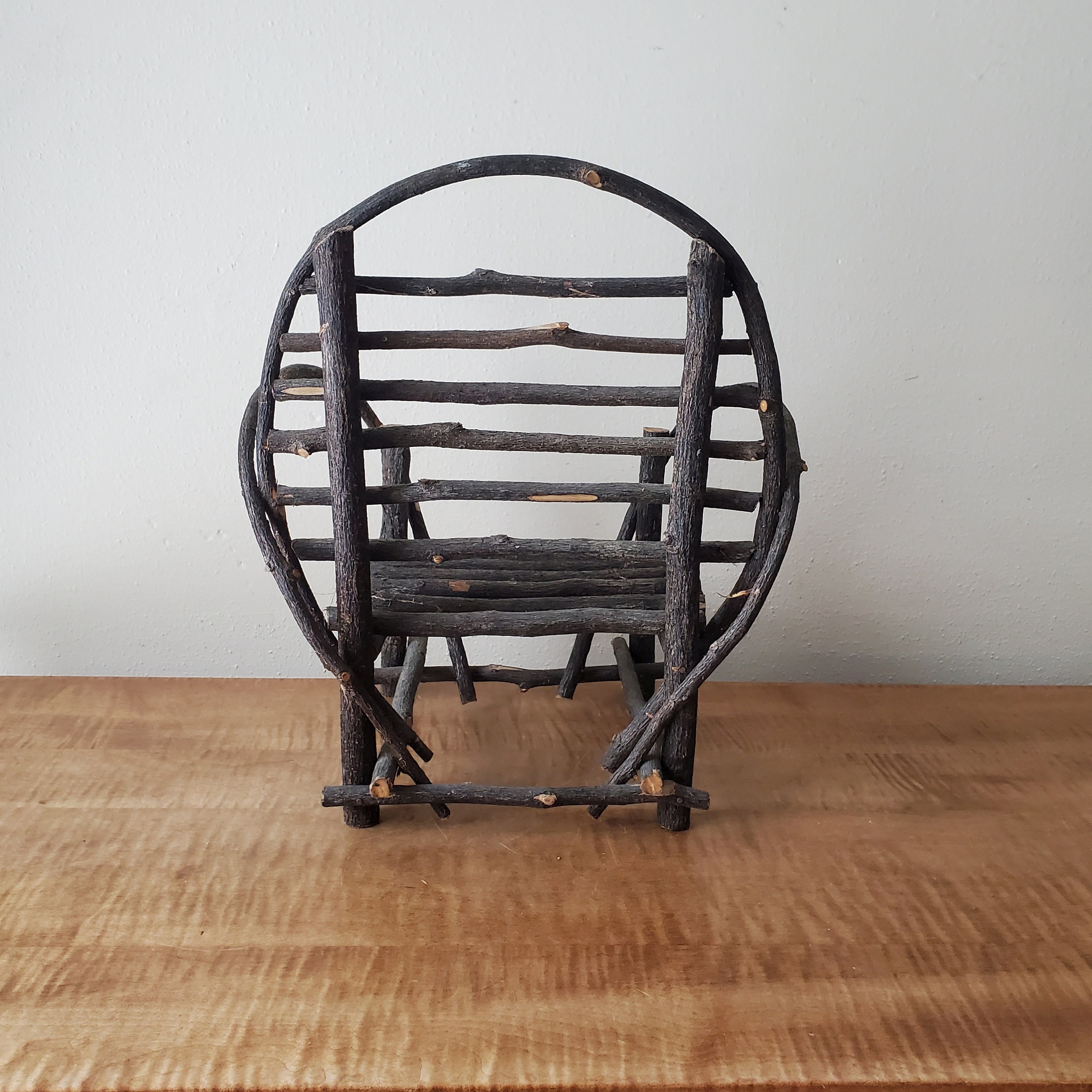 Vintage Grapevine Twig Chair, Garden Decor, Peacock Style Chair ...