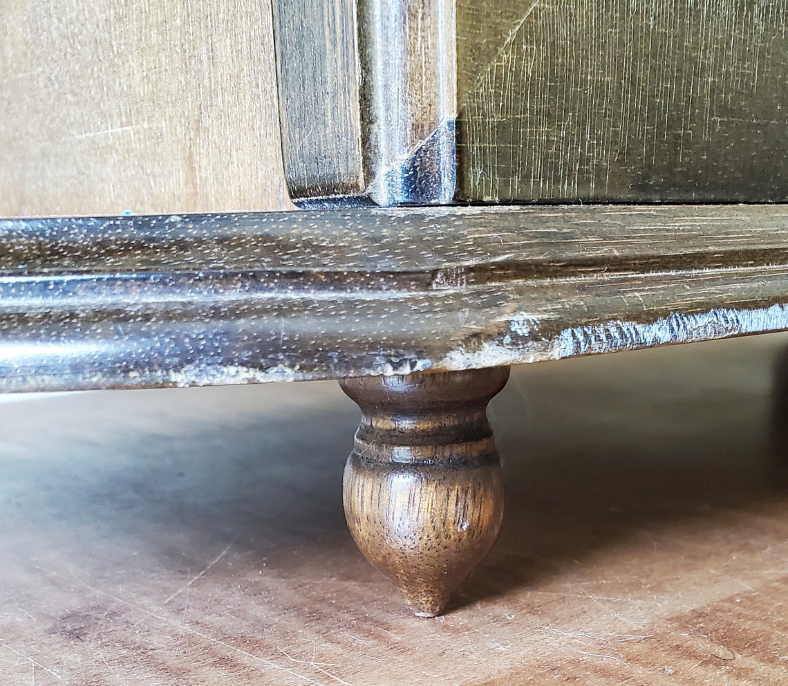 Vintage Wood Display Cabinet Wall Display Cabinet Glass - Etsy