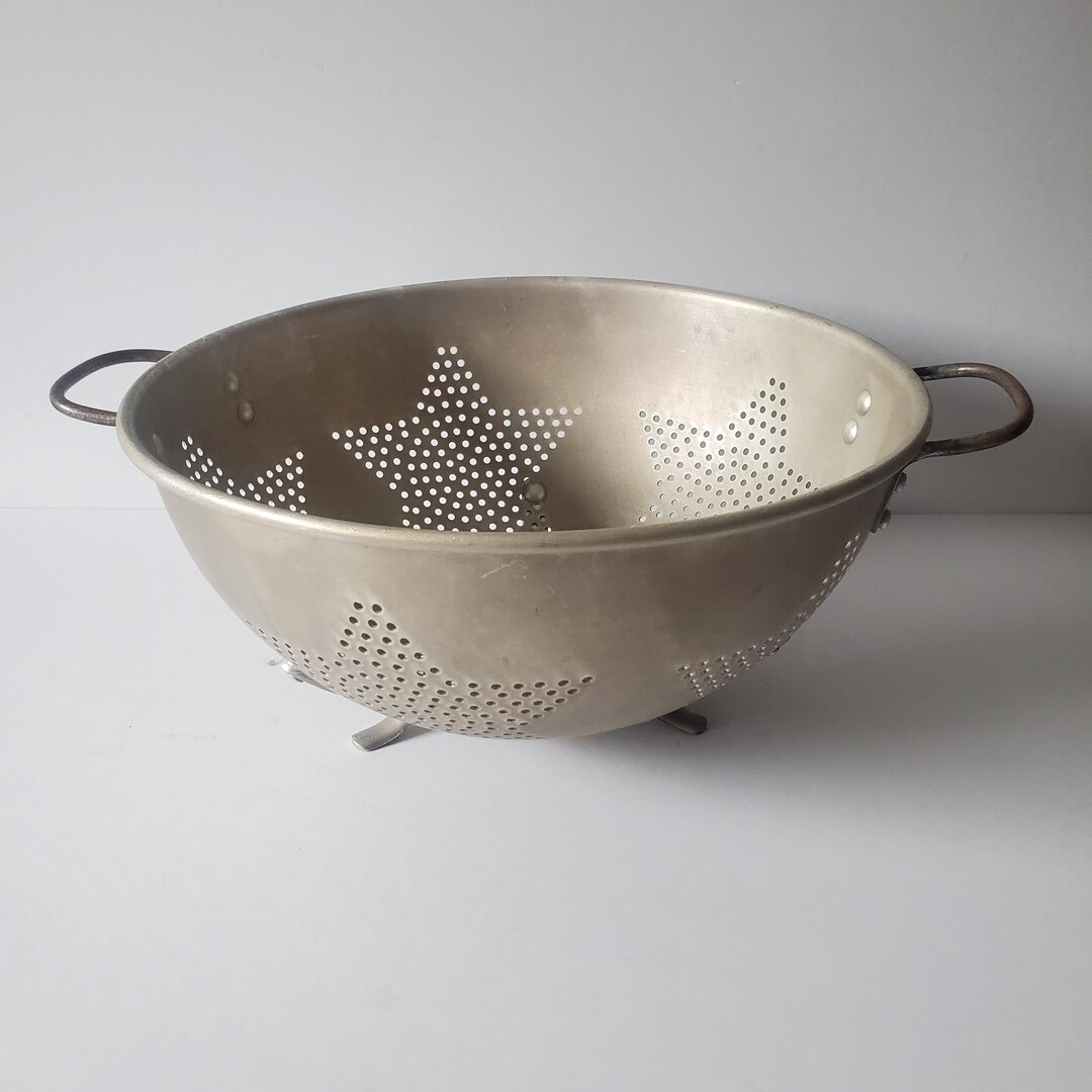 Aluminum Star Colander Large 11 1/2 Inch Vintage Colander - Etsy