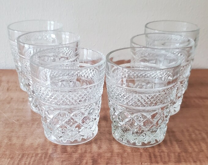 Vintage Wexford Glassware Anchor Hocking Wexford 8 Ounce Old Fashioned ...