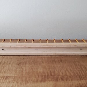 Vintage Wooden Tie Rack Wall Mount Tie and Belt Rack Jewelry Scarf Rack ...