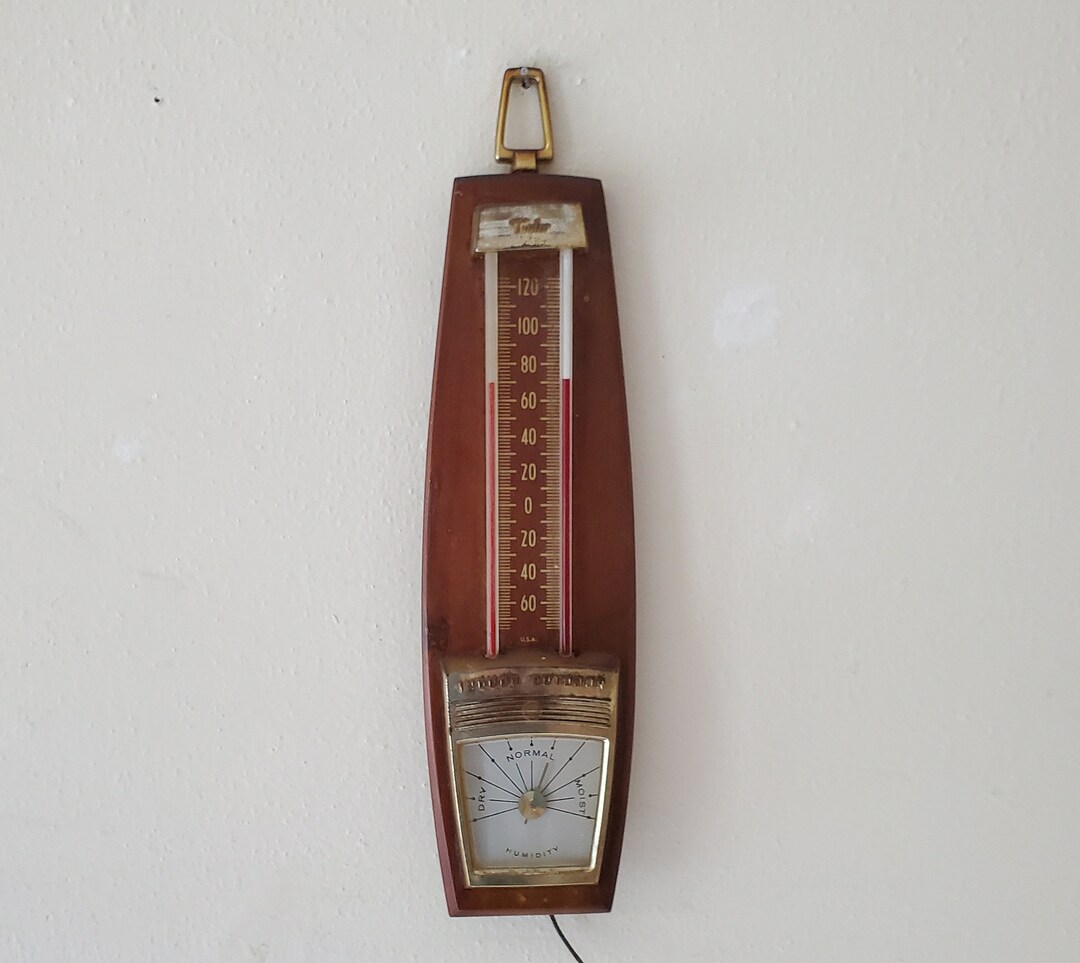 Vintage Working Barometer, Taylor Indoor Outdoor Weather Station ...