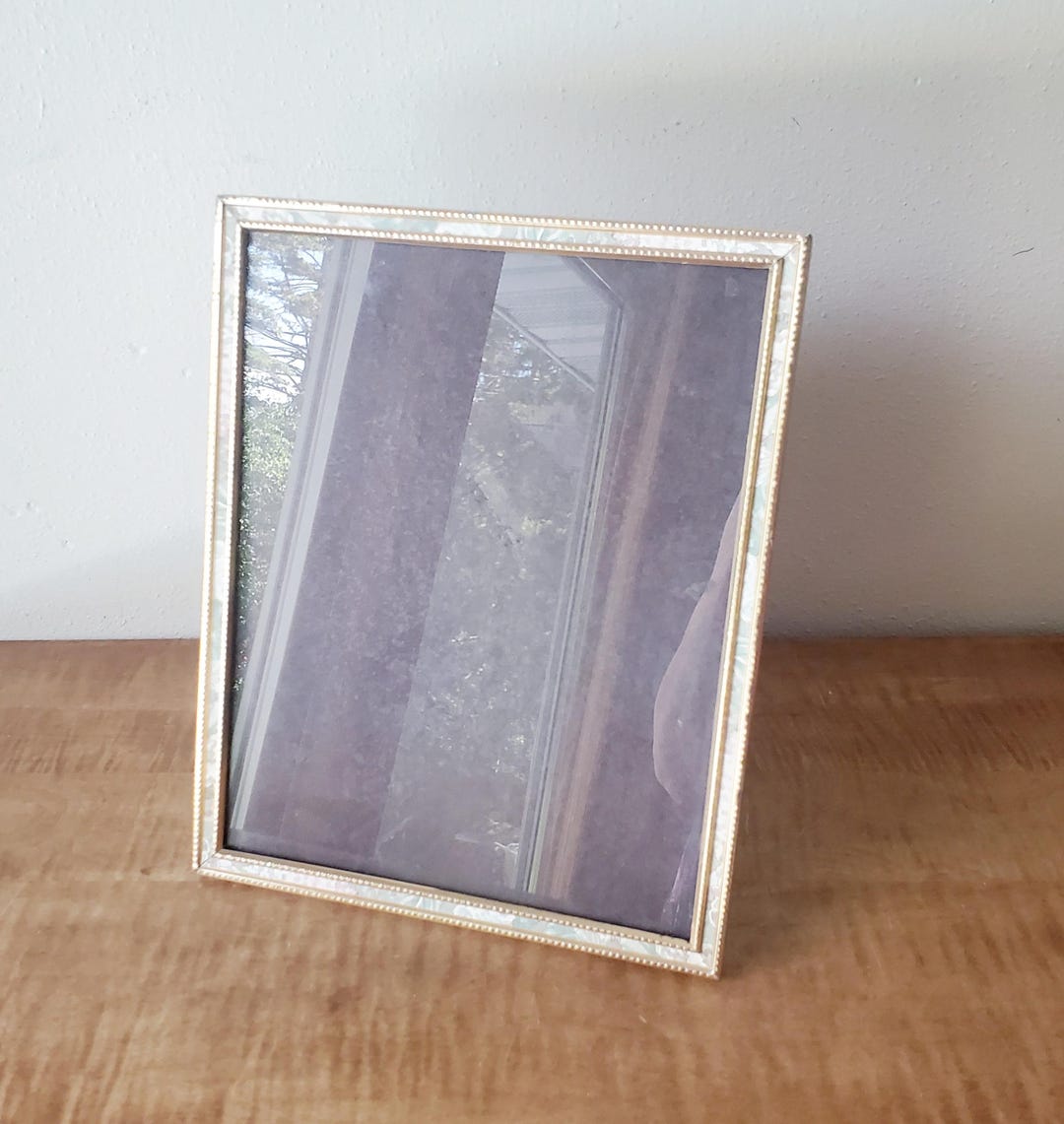 Vintage 8 X 10 Gold Metal Frame, Pastel Floral Portrait Frame - Etsy