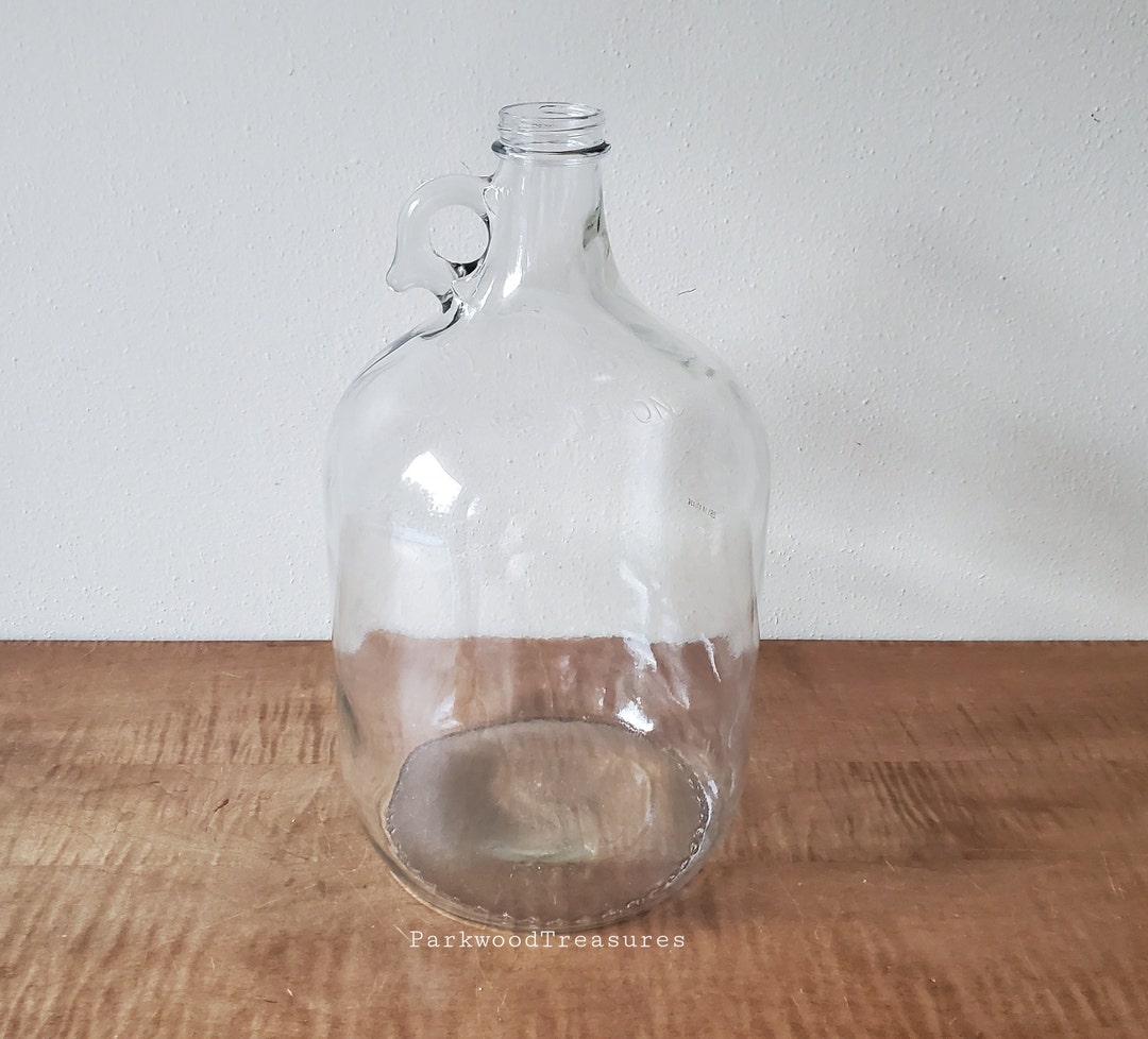 Vintage Glass Gallon Jug Gallon Jar Gallon Bottle Etsy