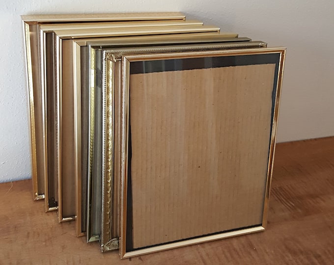 Mix and Match 8 X 10 Gallery Wall - Gold Colored Wood Picture Frames ...