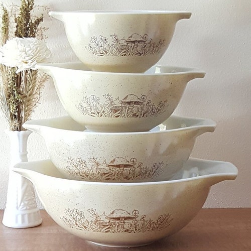 Vintage Pyrex Horizon Blue Cinderella Mixing Bowls Set of 4 - Etsy