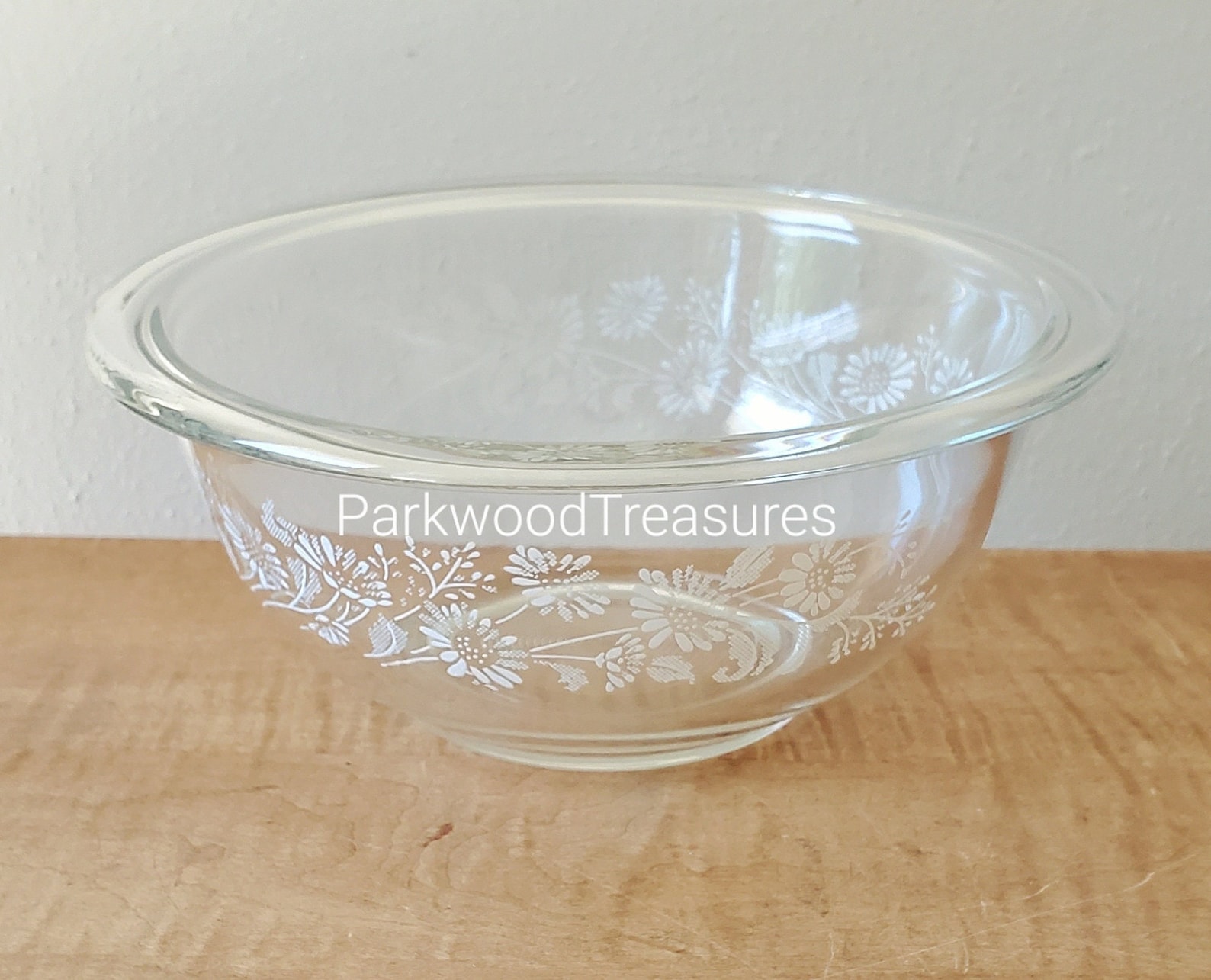 Vintage Pyrex Mixing Bowl Set Colonial Mist Clear Bowls - Etsy