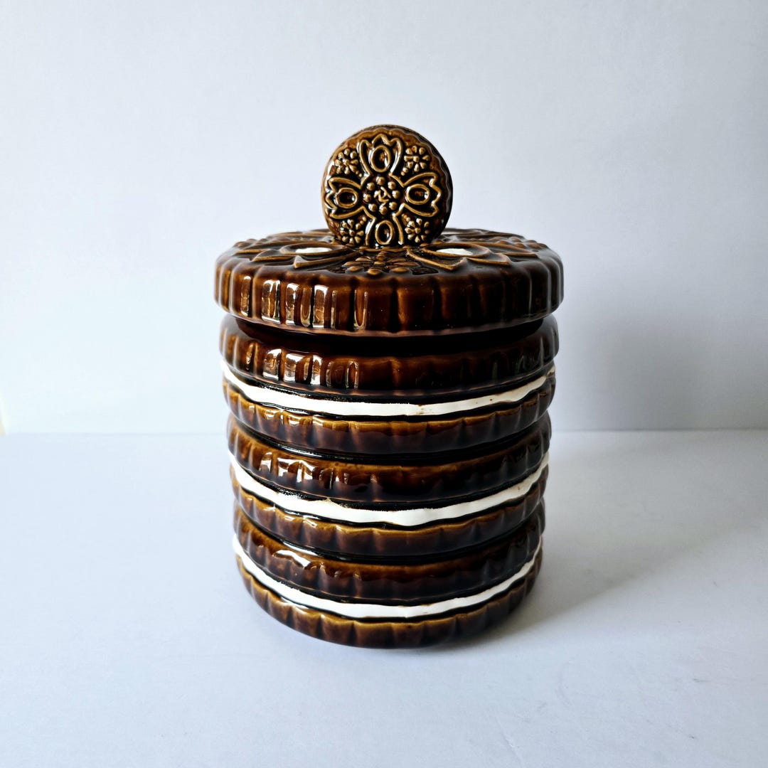 Cookie Jar Vintage Ceramic Oreo Cookie Jar - Etsy