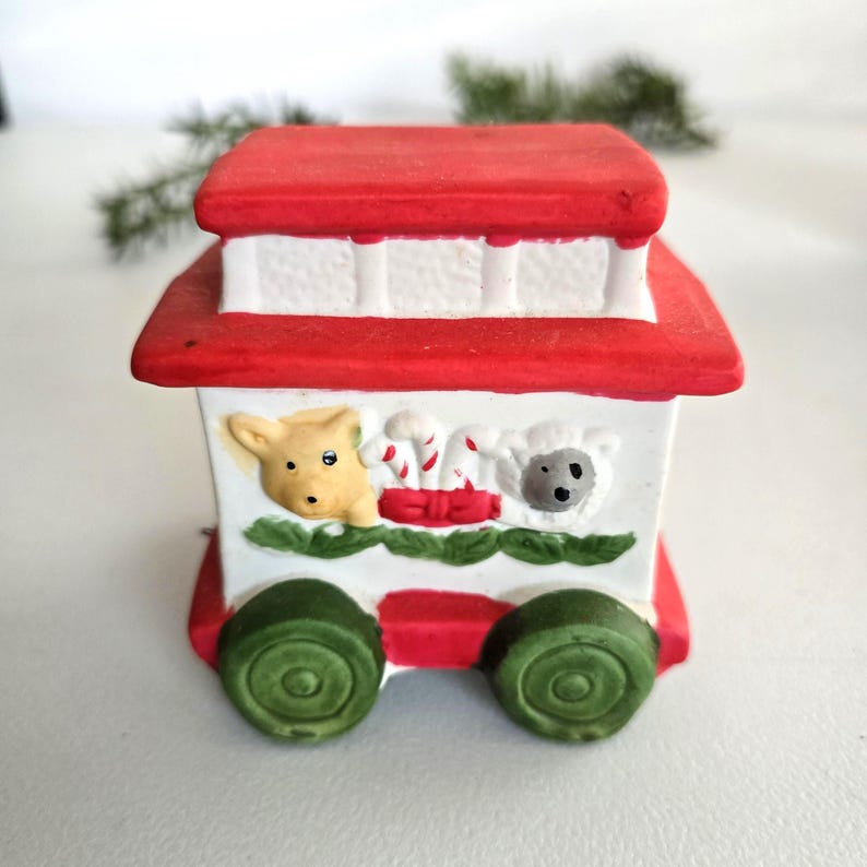 Vintage Ceramic Christmas Train: With Box - Etsy