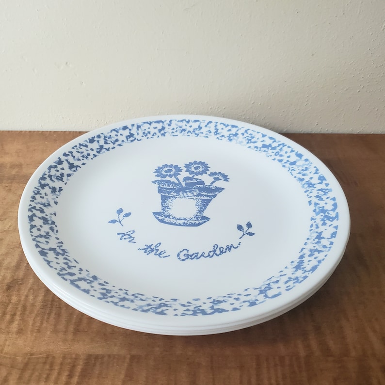 Vintage Corelle in the Garden Dinnerware Set: 17-piece Service for 4 - Etsy