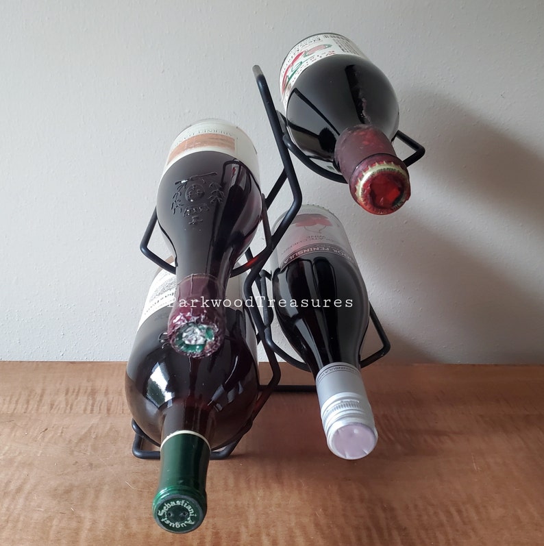 Vintage Wine Rack Metal Wine Rack Small Wine Bottle Rack - Etsy