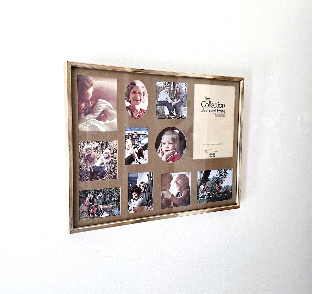 Vintage Metal Collage Frame 12" X 16" - Reversible Mat - Etsy