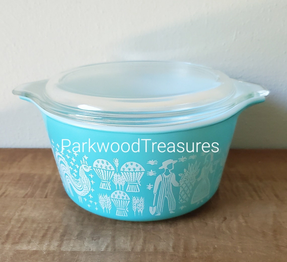 Vintage Pyrex Amish Butterprint Casserole Dish Set - Etsy