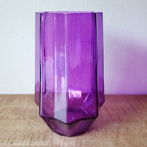 Vintage Art Deco Violet Purple Vases - Etsy