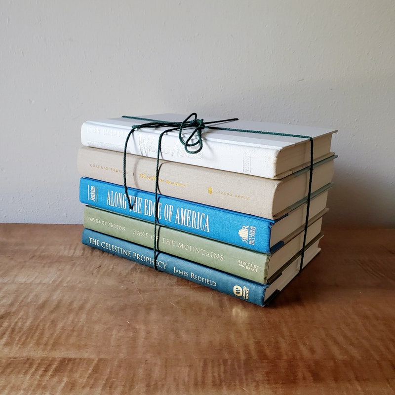 Vintage Book Stack - Etsy
