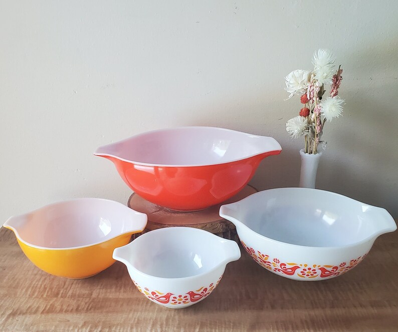 Vintage Pyrex Friendship Cinderella Mixing Bowls and Complete - Etsy