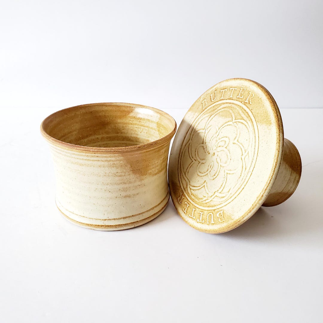 Butter Bell Vintage Pottery Butter Keeper With Lid French Style Butter ...