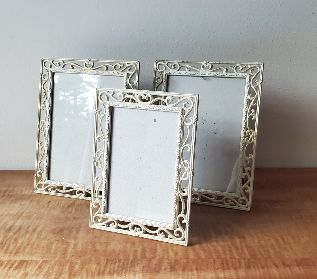 Vintage Metal Picture Frames/ornate Picture Frame 5 X 7 and 4 X 6 ...