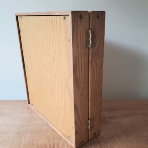 Vintage Wood Display Case Hinged Shadow Box With Glass - Etsy