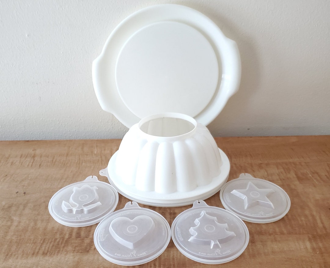 Vintage Tupperware Jello Mold 7 Piece Imprint Tupperware Jello Pan - Etsy