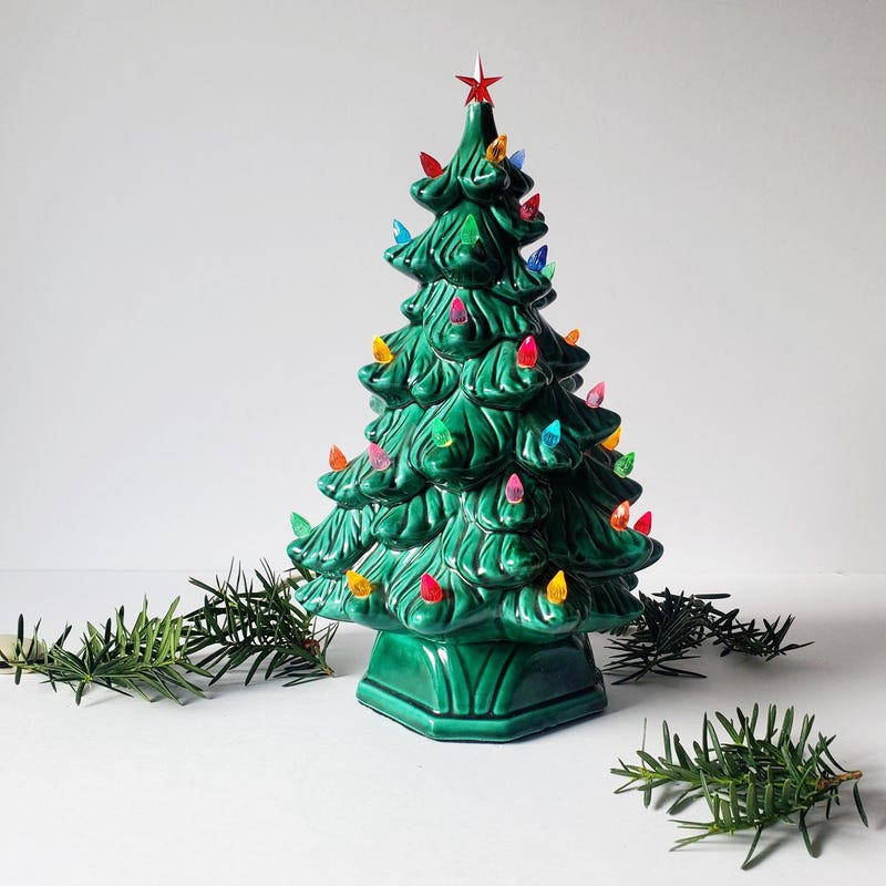 Ceramic Xmas Tree - Etsy