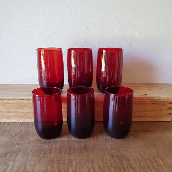Ruby Red Glassware - Etsy
