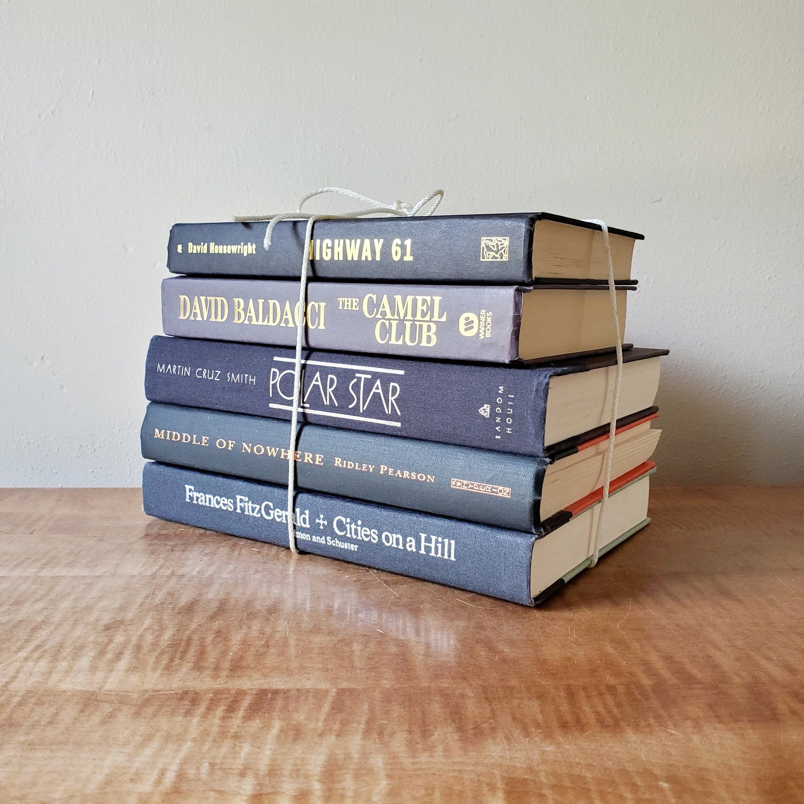 Vintage Book Stack, Instant Book Collection, Mixed Shades of Black ...