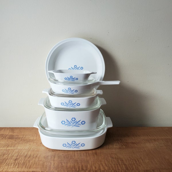 Corning Ware Blue Cornflower Casserole - Etsy