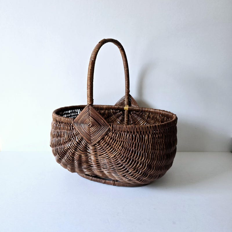 Basket With Handle - Etsy
