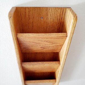 Letter Mail Holder Wall Organizer Vintage Office Filer Entryway ...