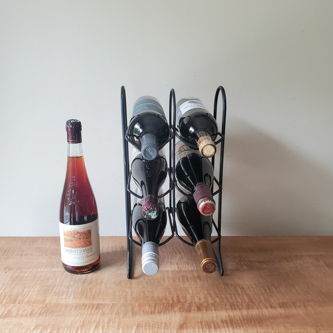 Vintage Wine Rack, Metal Wine Bottle Rack - Etsy