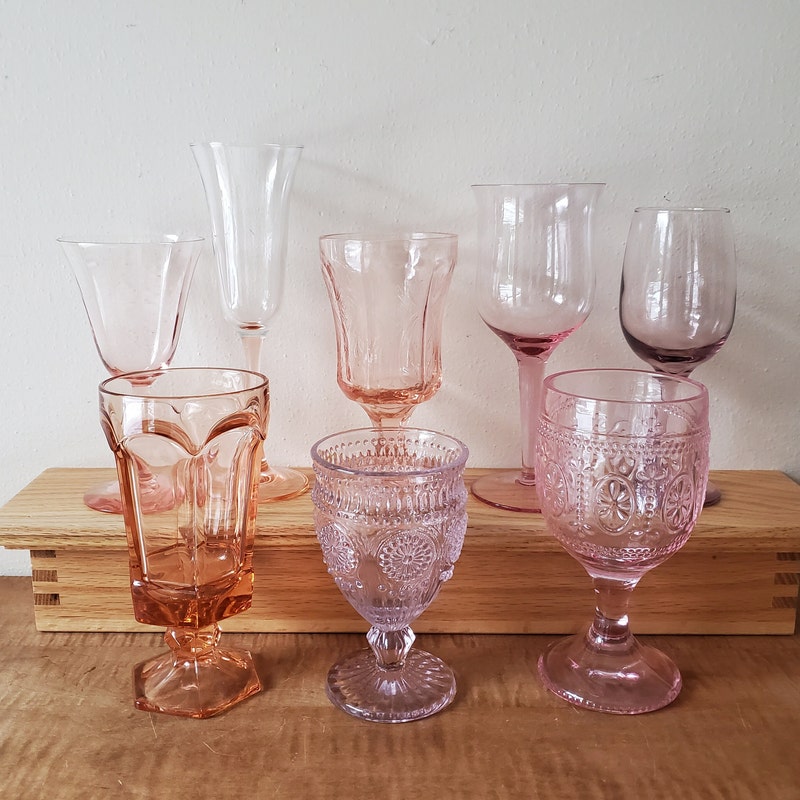 Pink Goblets - Etsy