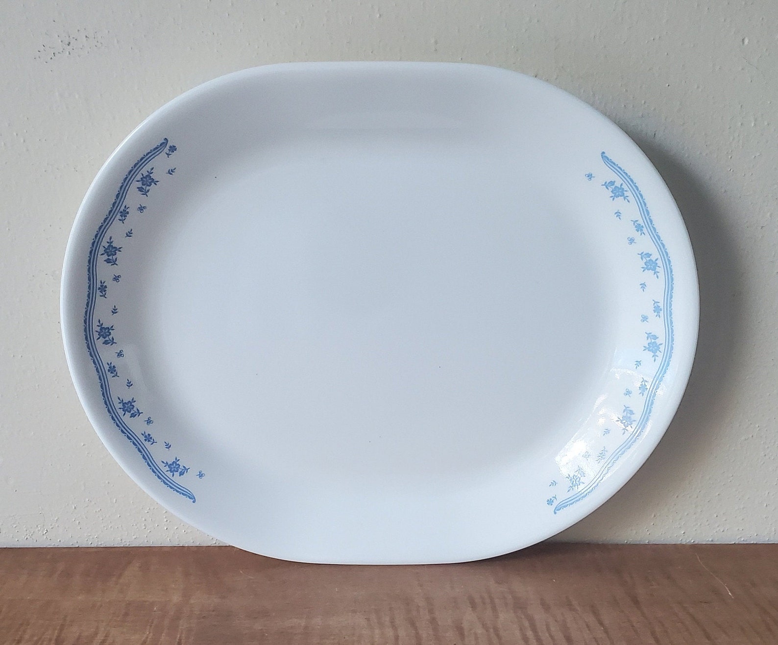 Vintage Corelle Morning Blue Dinnerware 21 Piece Set | Etsy