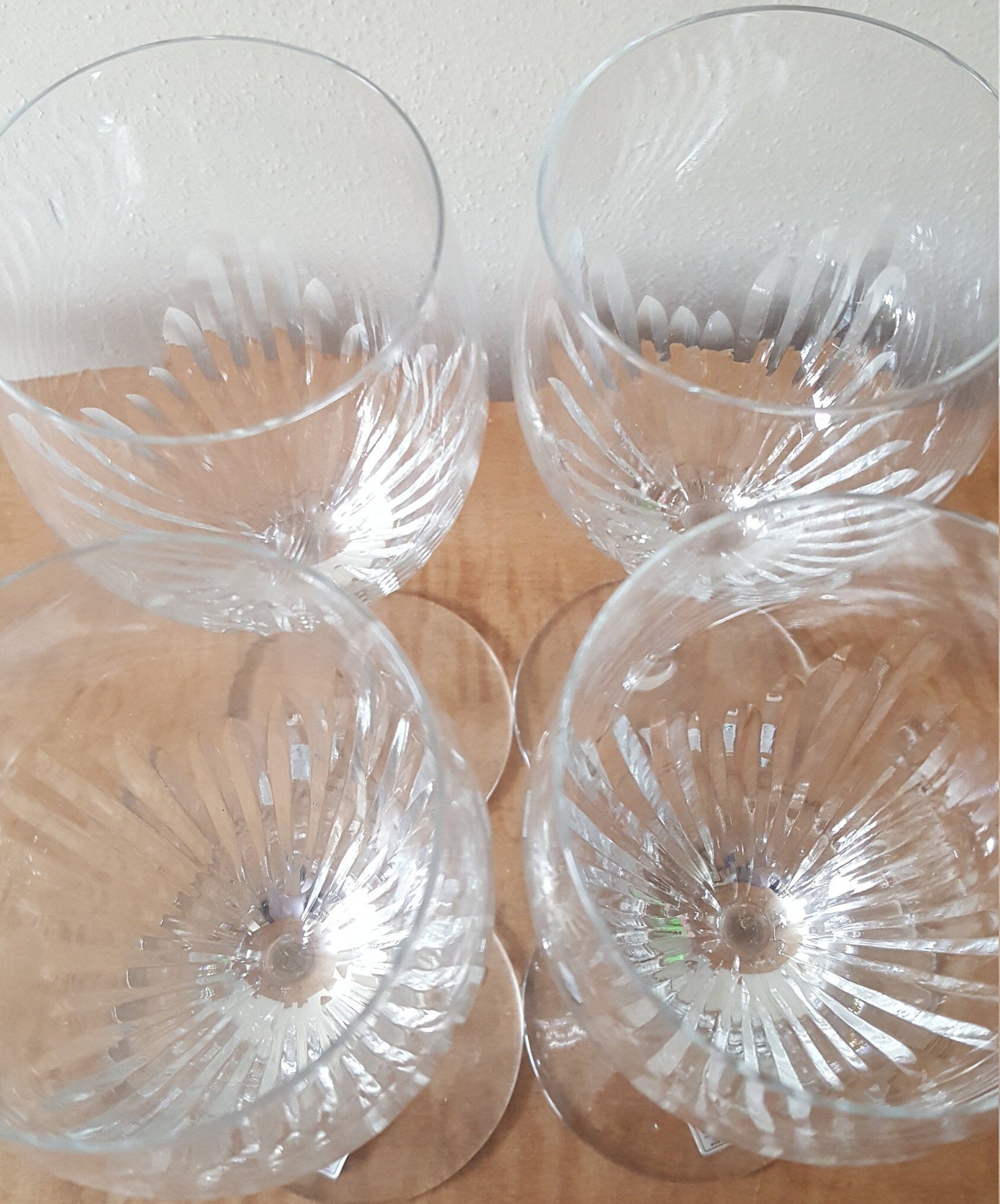 Vintage Fostoria Crystal Stemware Hand Blown Romanian Crystal | Etsy