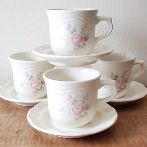 Vintage Pfaltzgraff Tea Rose Dinnerware 24 Piece Set for 4 /details in ...