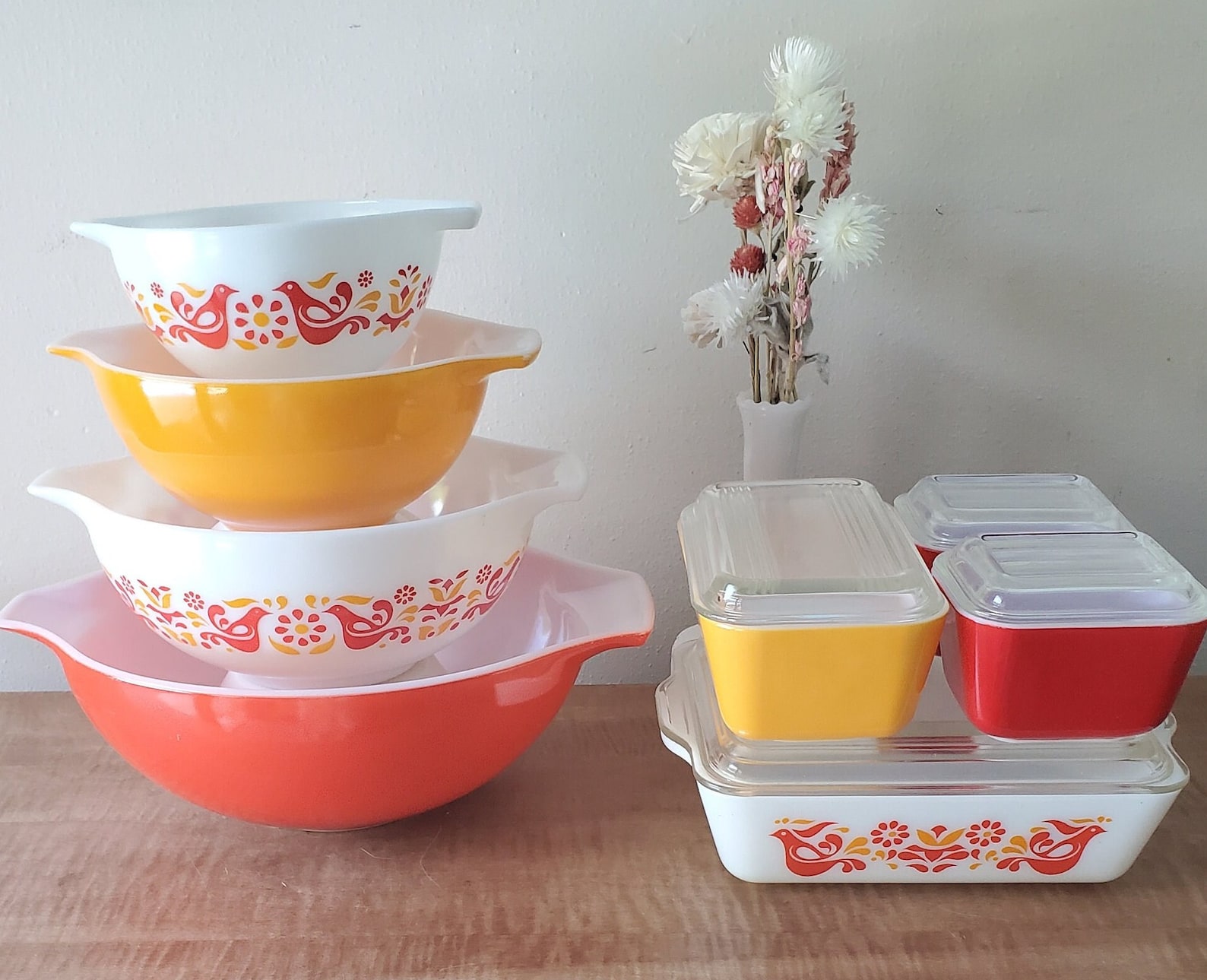 Vintage Pyrex Friendship Cinderella Mixing Bowls and Complete - Etsy