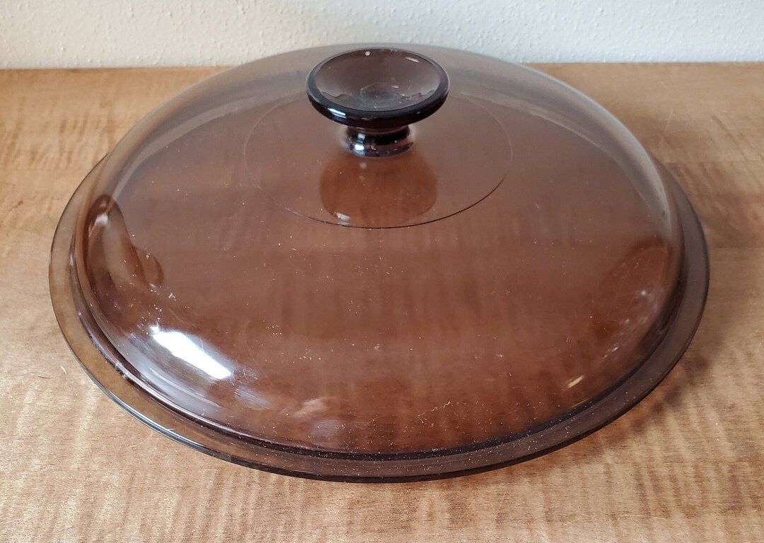Vintage Amber Visions V-5-C Lid for 4.5L Dutch Oven, Amber Pyrex ...