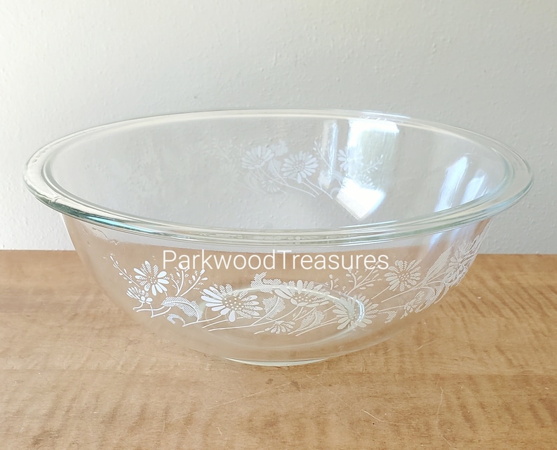 Vintage Pyrex Mixing Bowl Set Colonial Mist Clear Bowls - Etsy