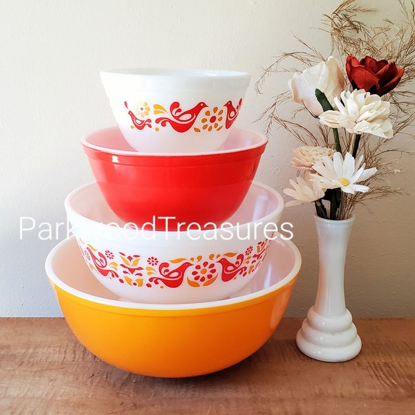Vintage Pyrex Bowls - Etsy