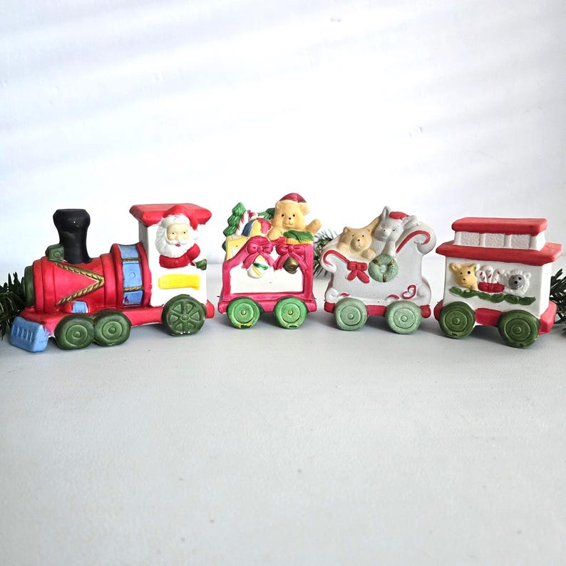 Vintage Ceramic Christmas Train: With Box - Etsy